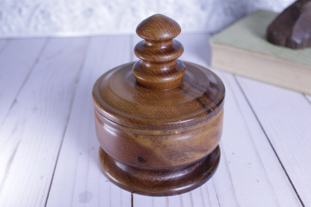 Wood Turning Lidded Box Myrtle Wood Hand Turned Box With Lid Handturned ...