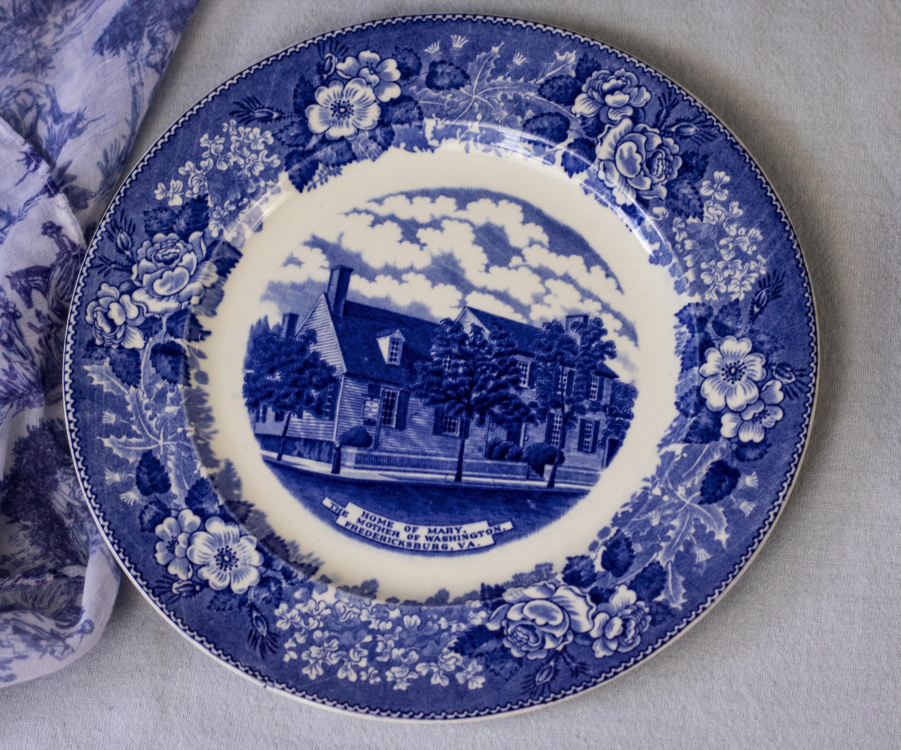 Old English Staffordshire Ware Plate by RH Kishpaugh Home of Mary ...