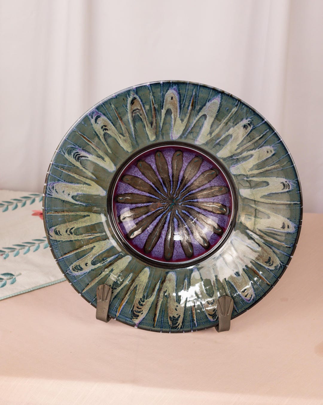 Marc Matsui Signed Studio Art Pottery | 15" Wall Hanging Centerpiece ...