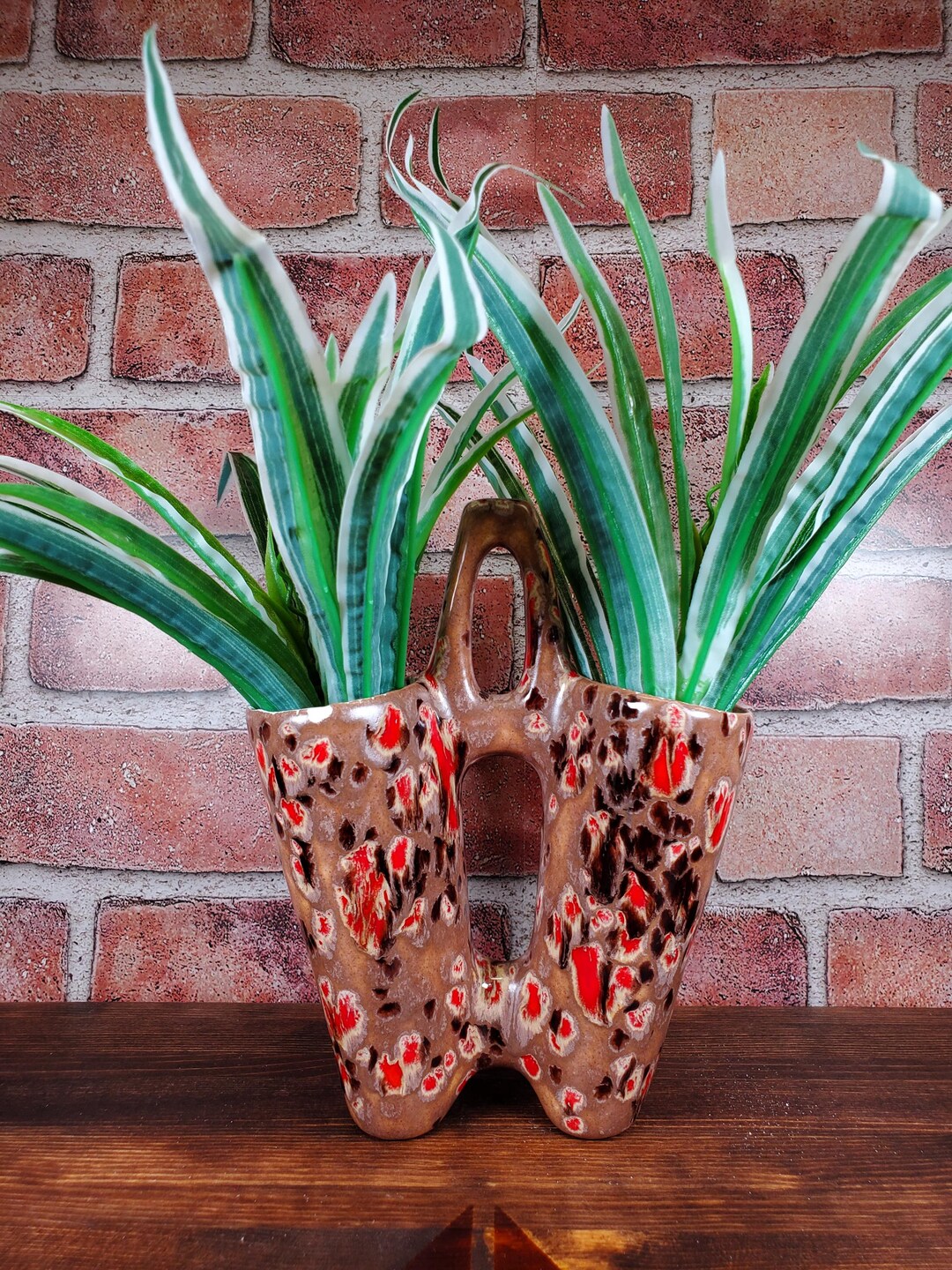 Mid-century Modern Double Vase, Vintage Ceramic Pottery MCM - Etsy