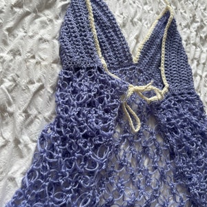 Purple Lacy Open Back Crochet Top - Etsy