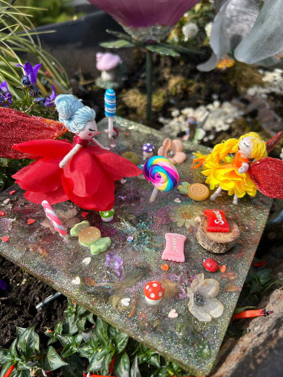 Glitter Resin Fairy Gardens - Etsy