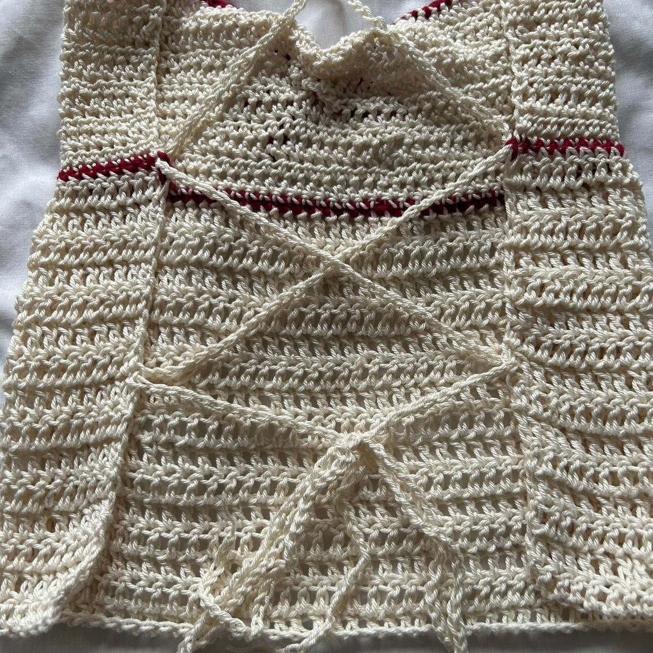 Handmade Crochet Cherry Backless Halter Cami Top - Etsy