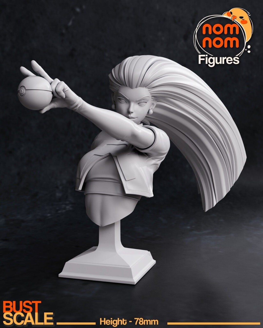 Jessie Miniature Bust Pokemon 8K Resin 3D Printed - Etsy