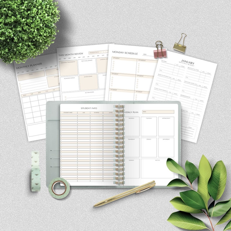 Piano Teacher Planner | Piano Teaching Tools | Piano Pedagogy | Studio ...