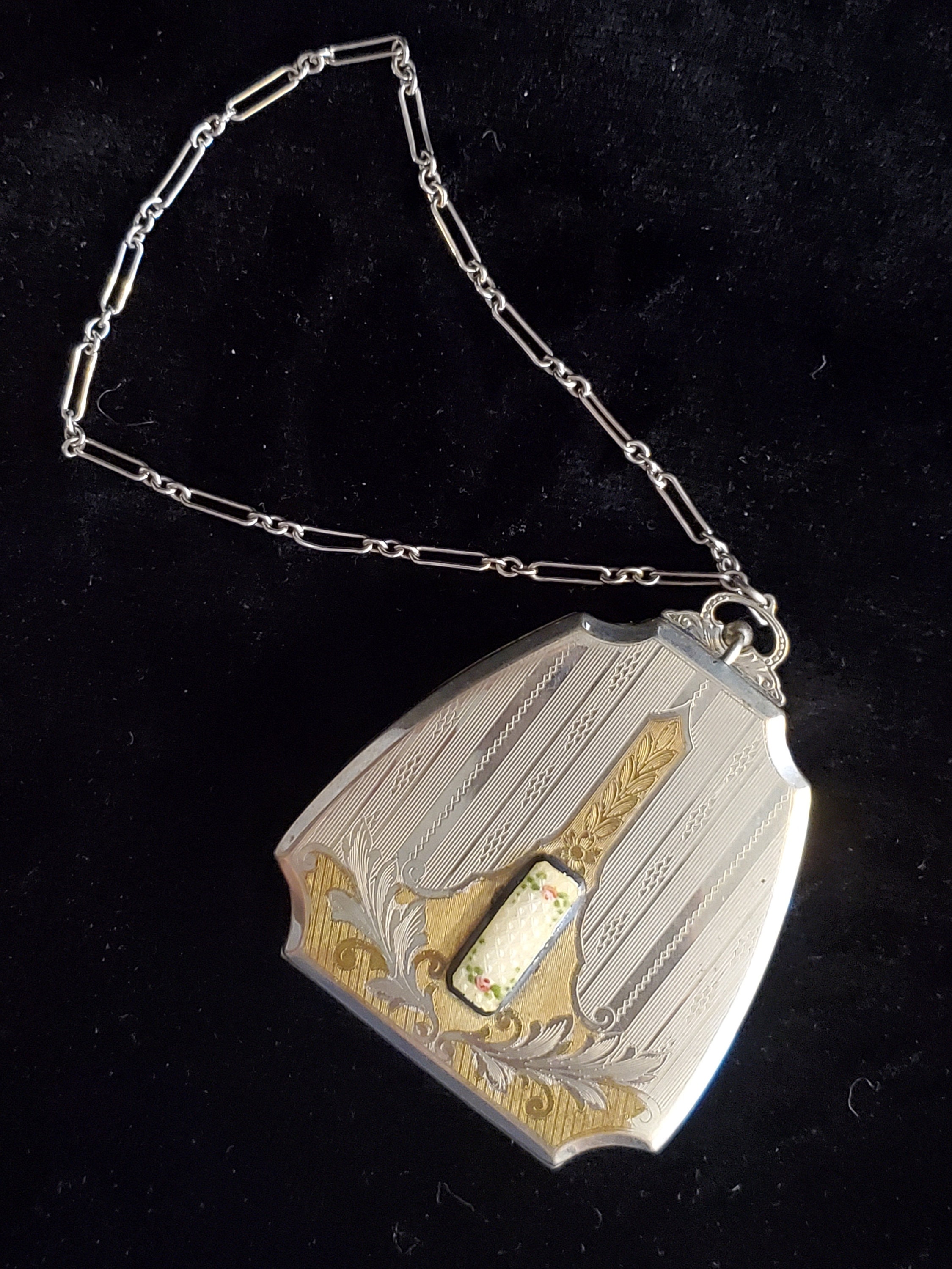 Vintage 1929 Art Deco Enameled Elgin American Vanity Compact W ...