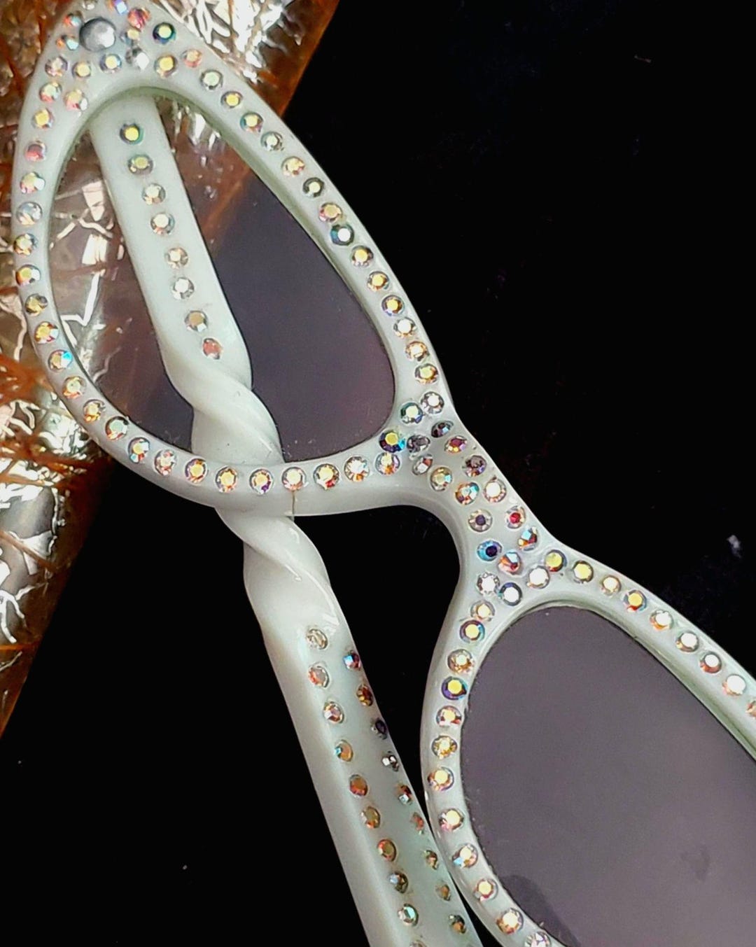 Vintage Mid Century Ivory Plastic Reading Opera Glasses Eyewear ...