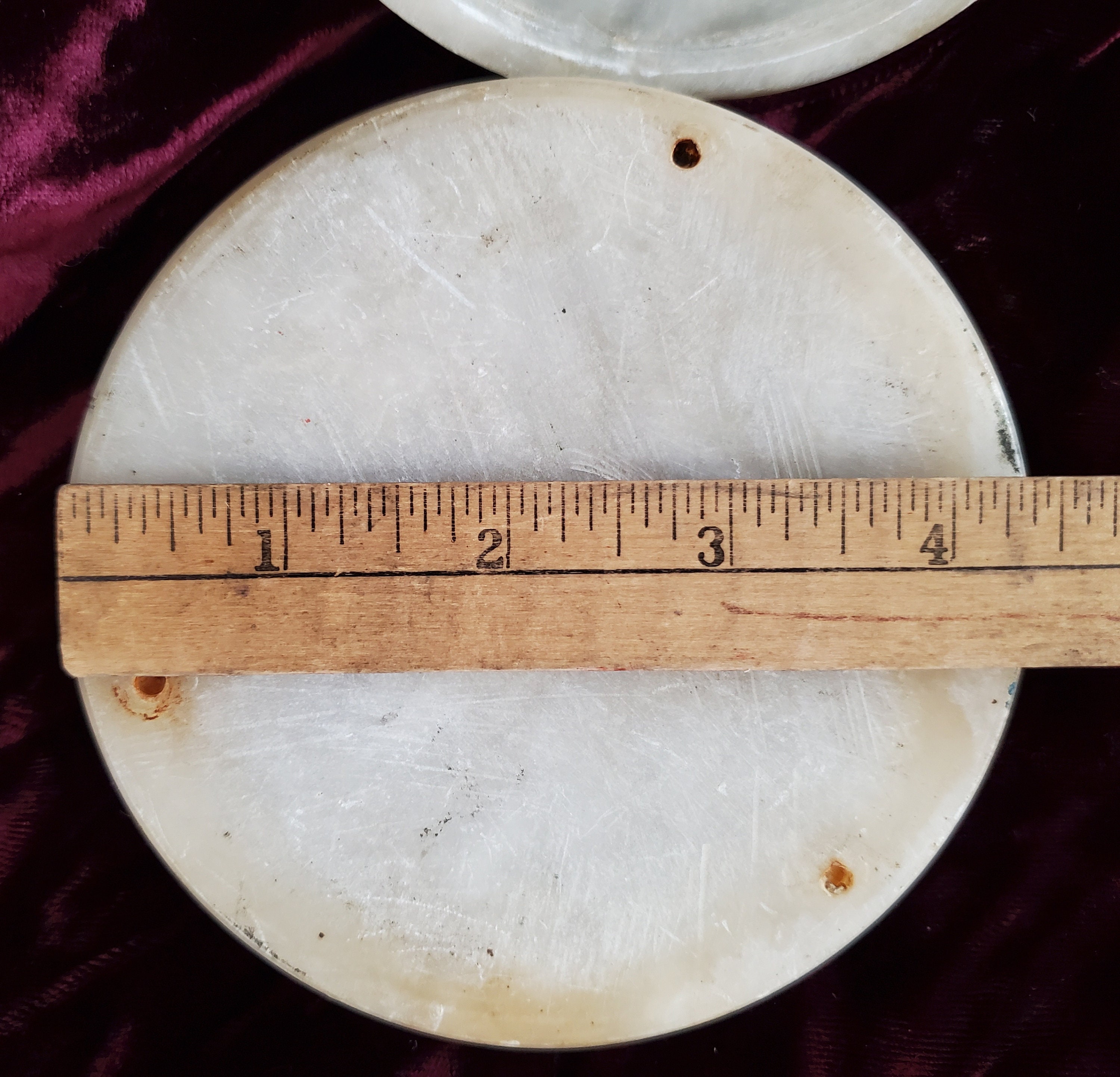 Rare Antique Vintage 1920's Flapper Art Deco Alabaster Powder Box W ...