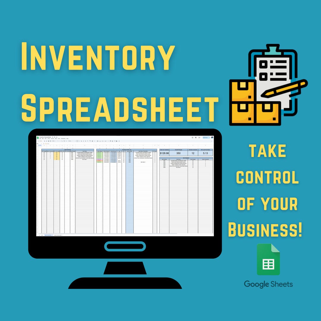 Tool Inventory Tracker Spreadsheet | Easy Stock Management Tool for ...