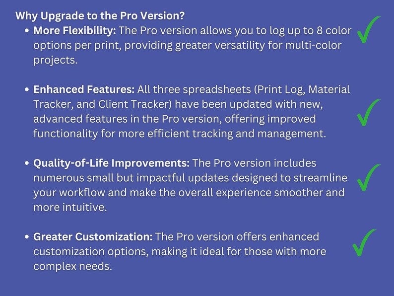 Basic Version: 3D Printing Business Spreadsheet (3-in-1 Bundle) (print ...