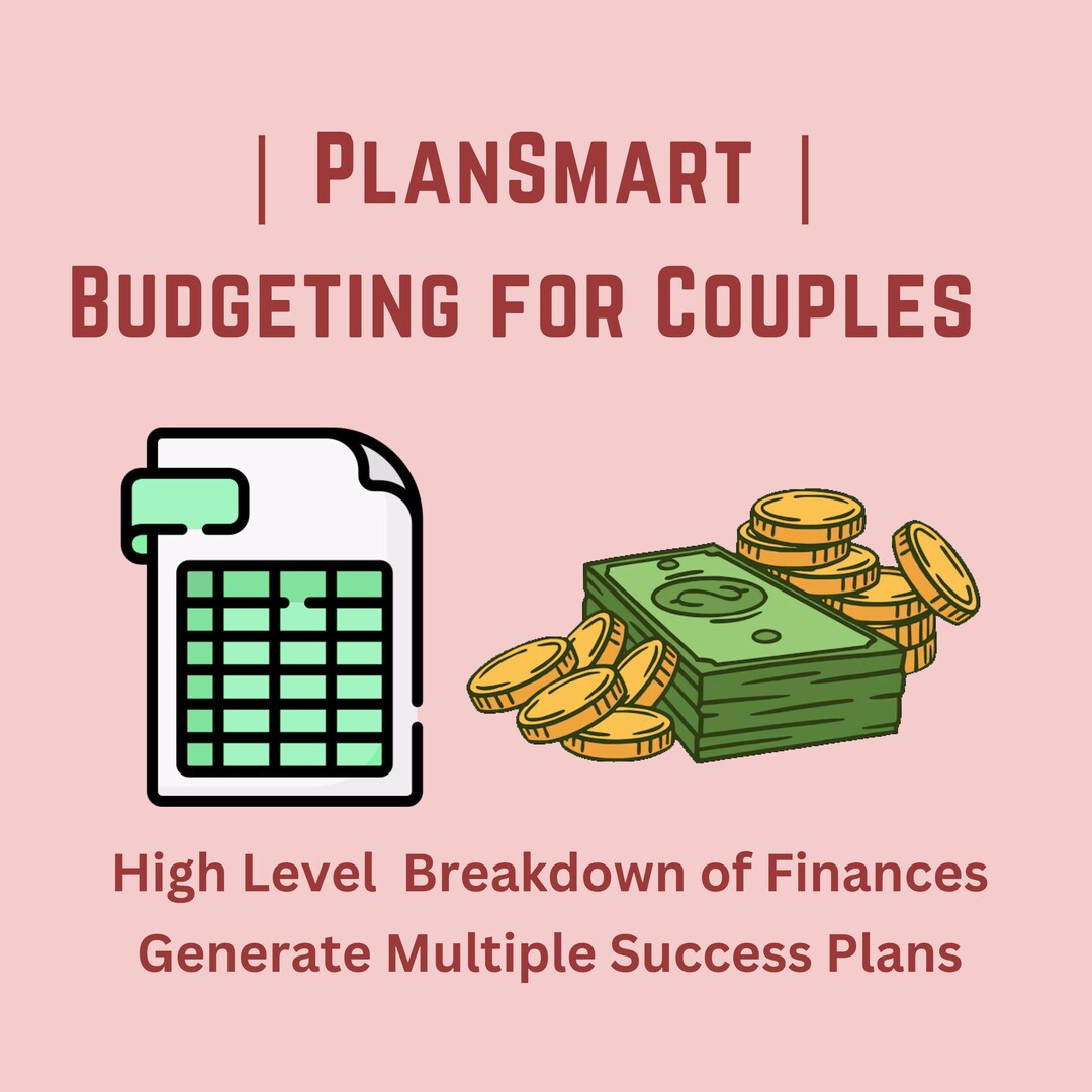 Plansmart Budgeting Tool for Couples: Financial Planning Spreadsheet - Etsy