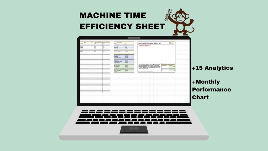Machining Time Efficiency Spreadsheet - Etsy