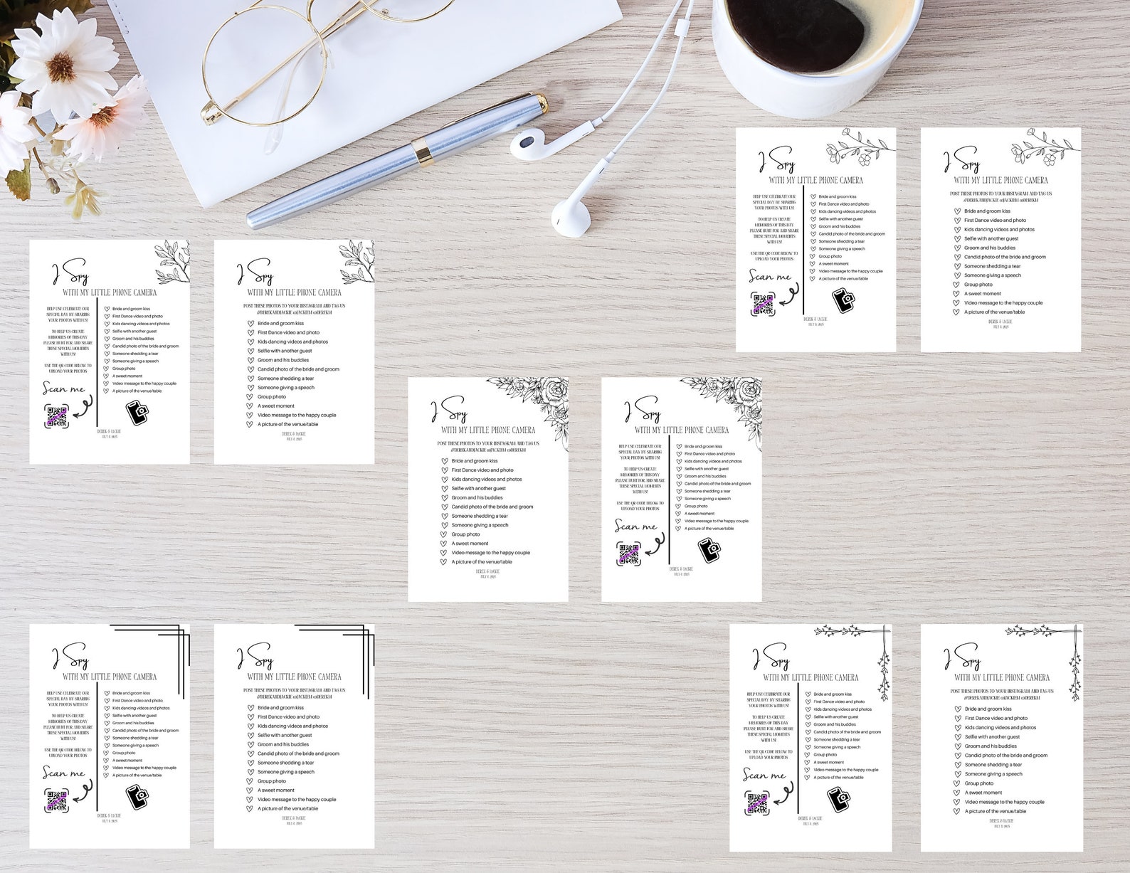 Editable Canva Wedding Photo/video Scavenger Hunt - Etsy