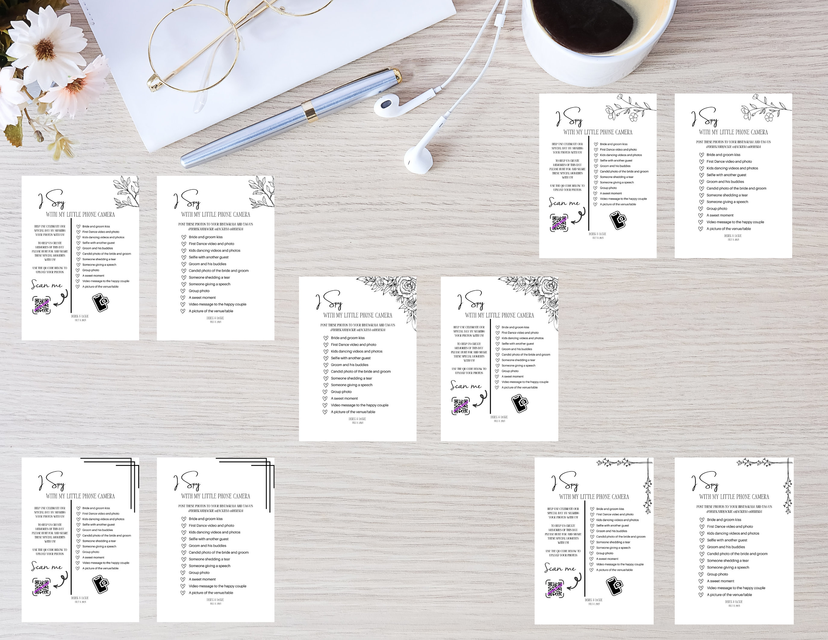 Editable Canva Wedding Photo/video Scavenger Hunt - Etsy