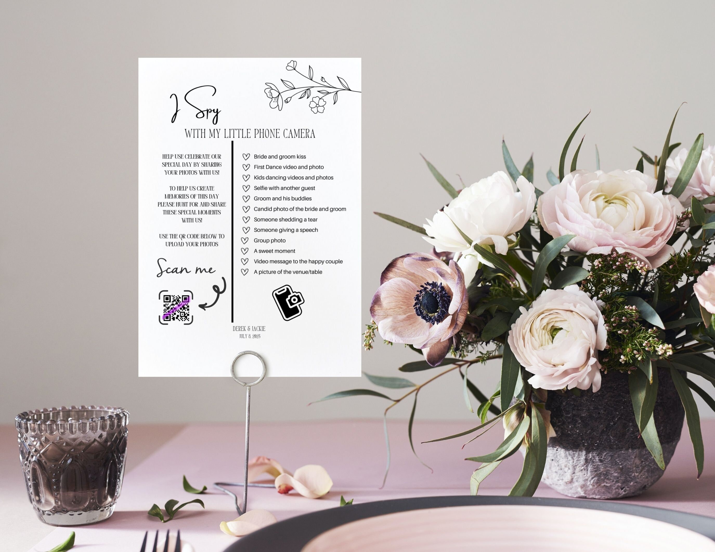 Editable Canva Wedding Photo/video Scavenger Hunt - Etsy