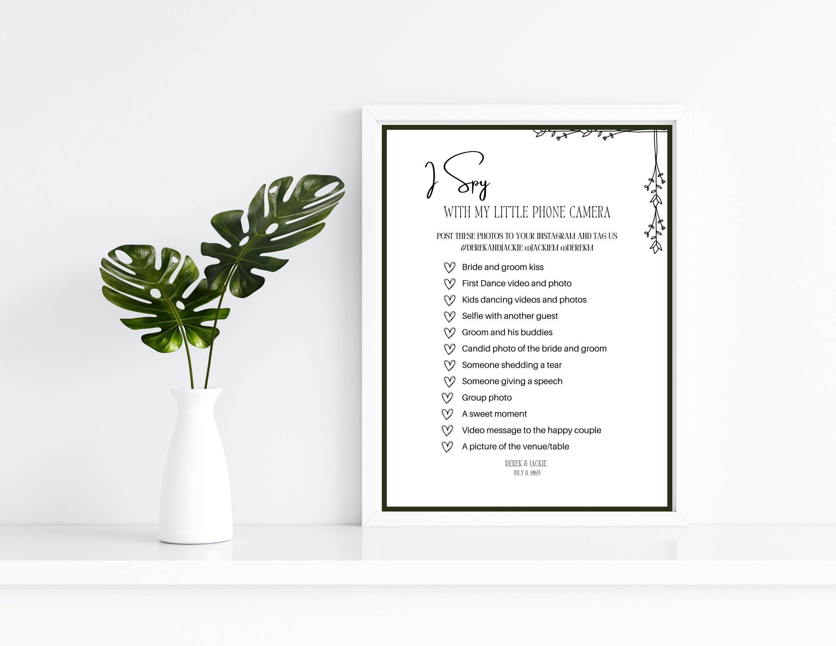 Editable Canva Wedding Photo/video Scavenger Hunt - Etsy