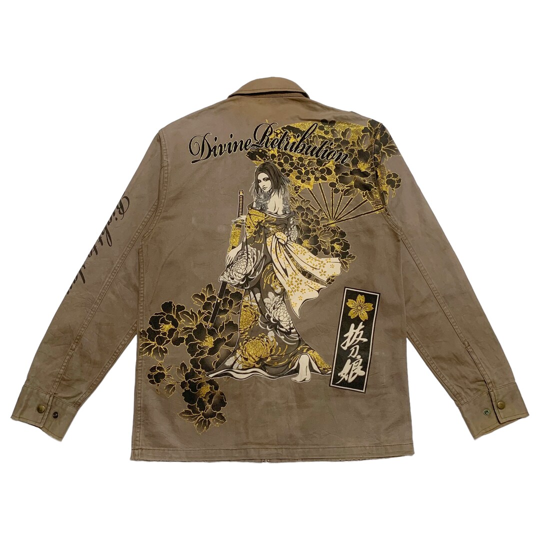 Divine Retribution Geisha Big Print Jacket - Etsy