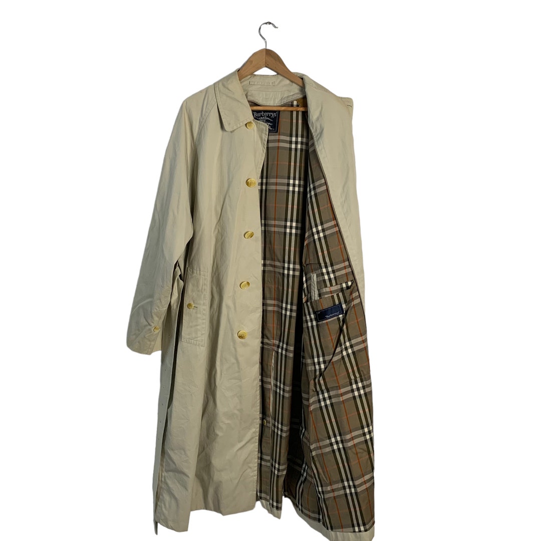 Burberrys Nova Check Trench Coat - Etsy
