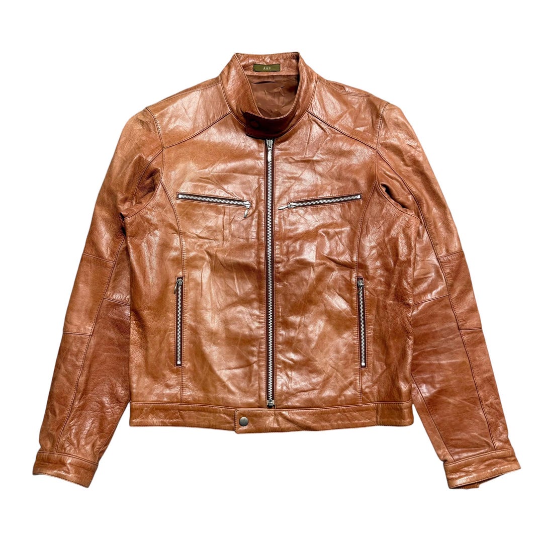Vintage Yohji Yamamoto AAR Motorcycle Biker Leather Jacket - Etsy