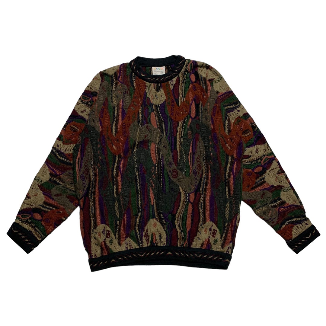Vintage Coogi Multicolor Knitwear Sweater - Etsy