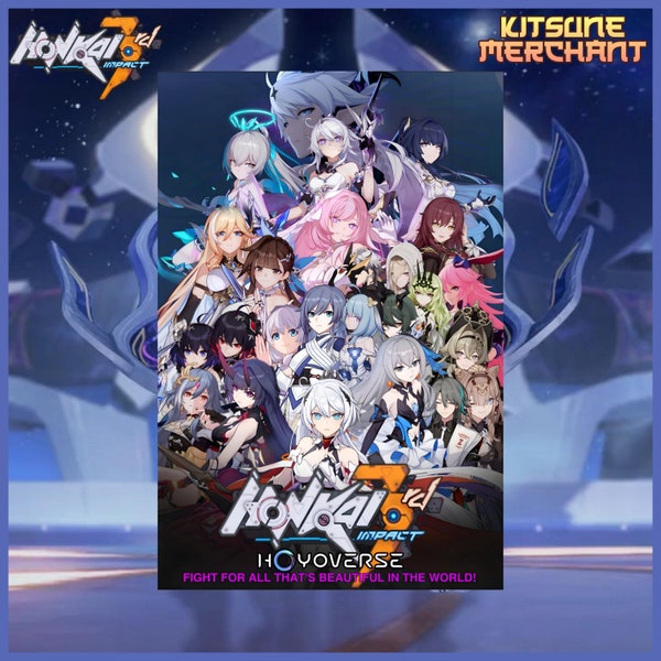 Honkai Poster - Etsy