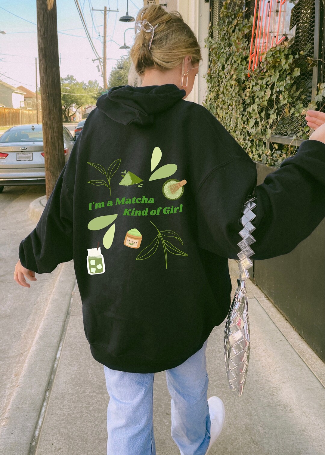 Matcha Kit Hoodie - Signature Drink Hoodie - Matcha Whisk and Bowl ...