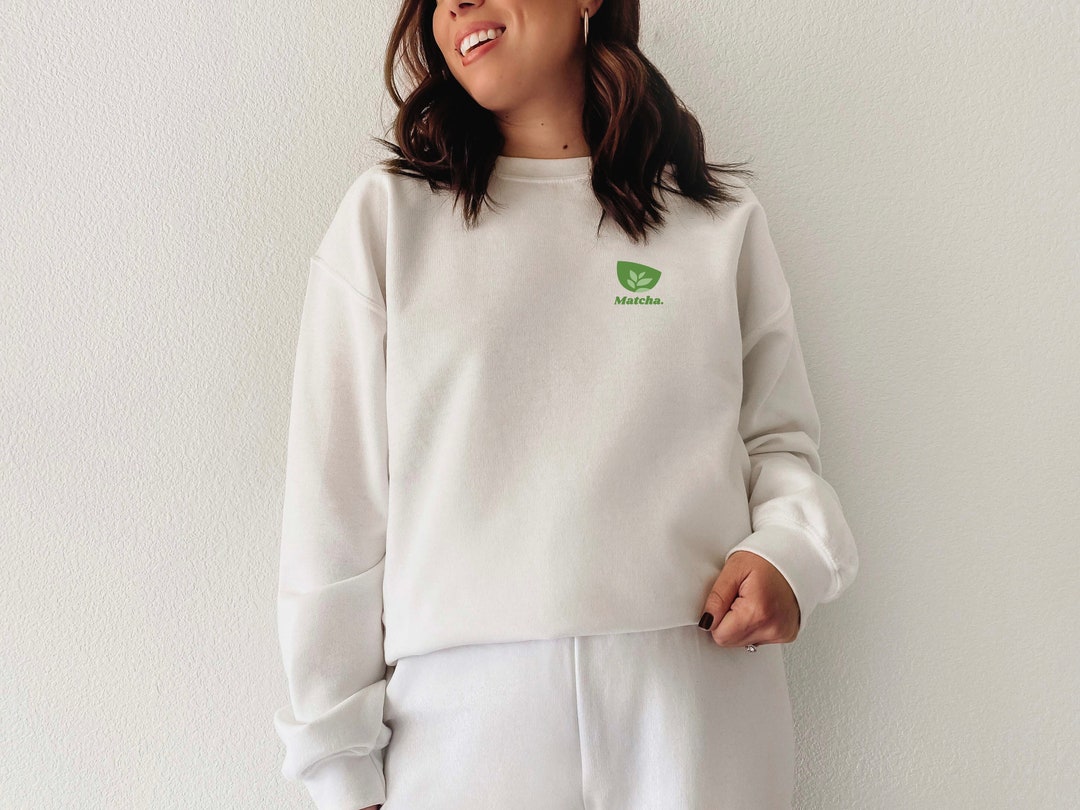 Matcha Tea Set Sweatshirt - Signature Drink - Barista Shirt, Matcha ...