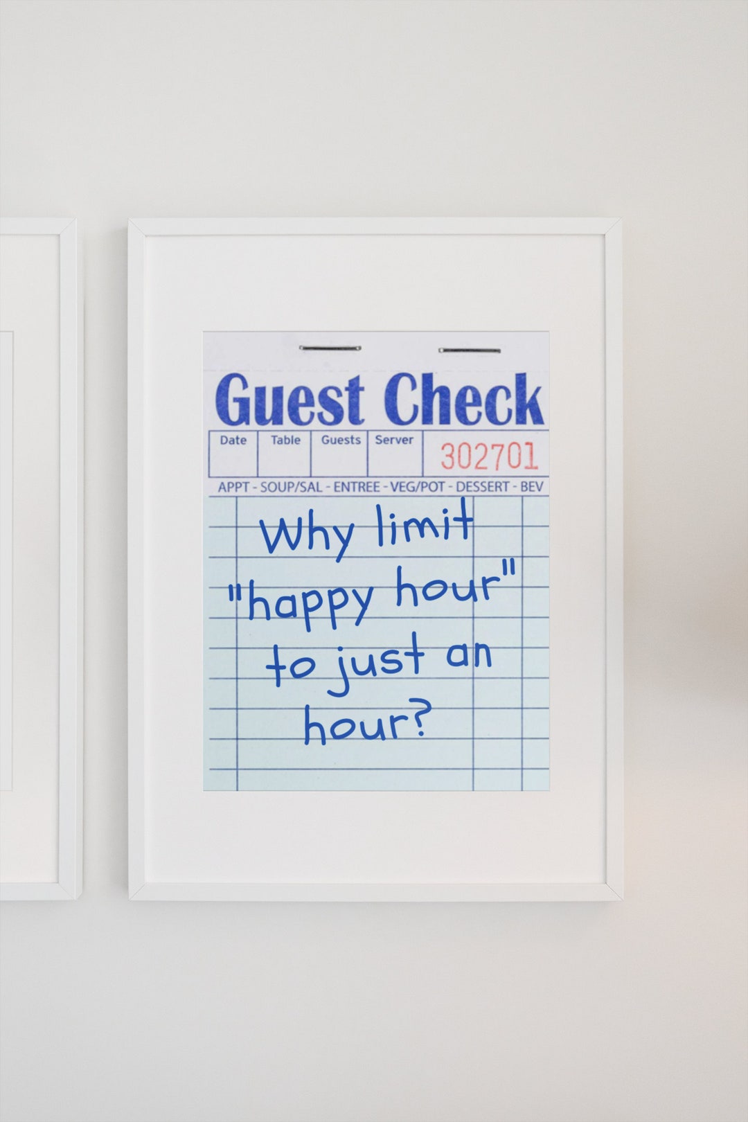 Happy Hour Print - Modern Preppy Wall Art, Wall Decor, Modern Wall Art ...