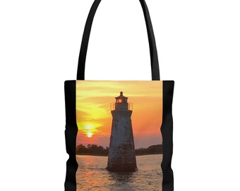 New Small Handmade Sea Ocean Lighthouse Denim Tote Bag - Etsy