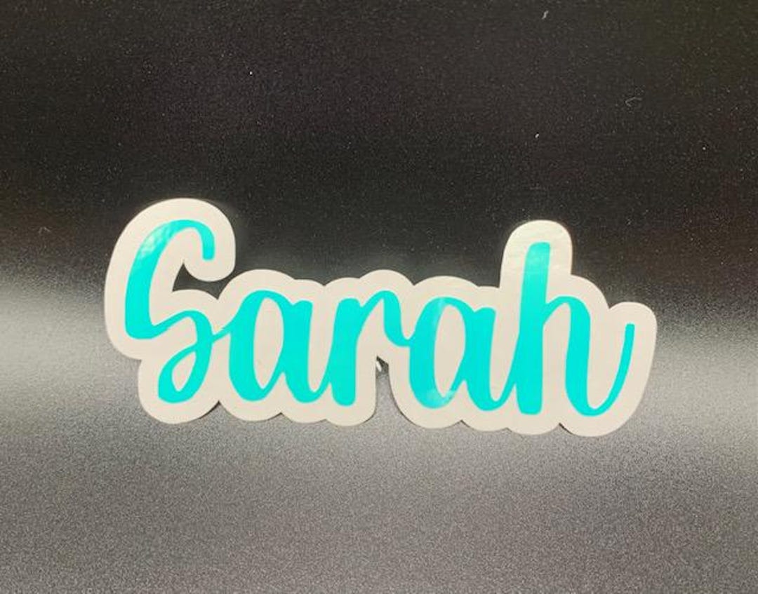 Holographic Name Decal - Free Shipping! - Etsy