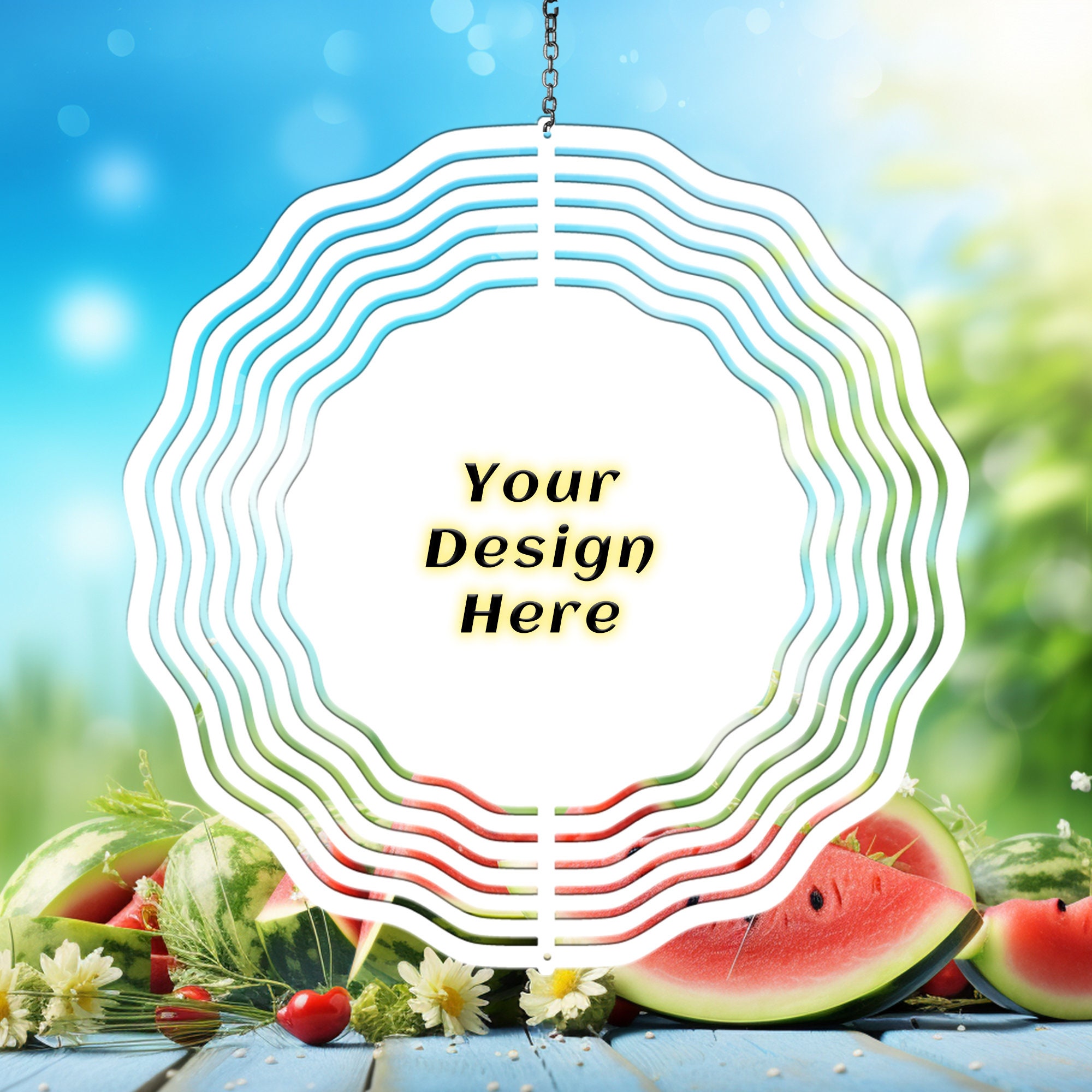 Set of Four Wind Spinner Mockup Template Bundle, Four Seaons Spring ...