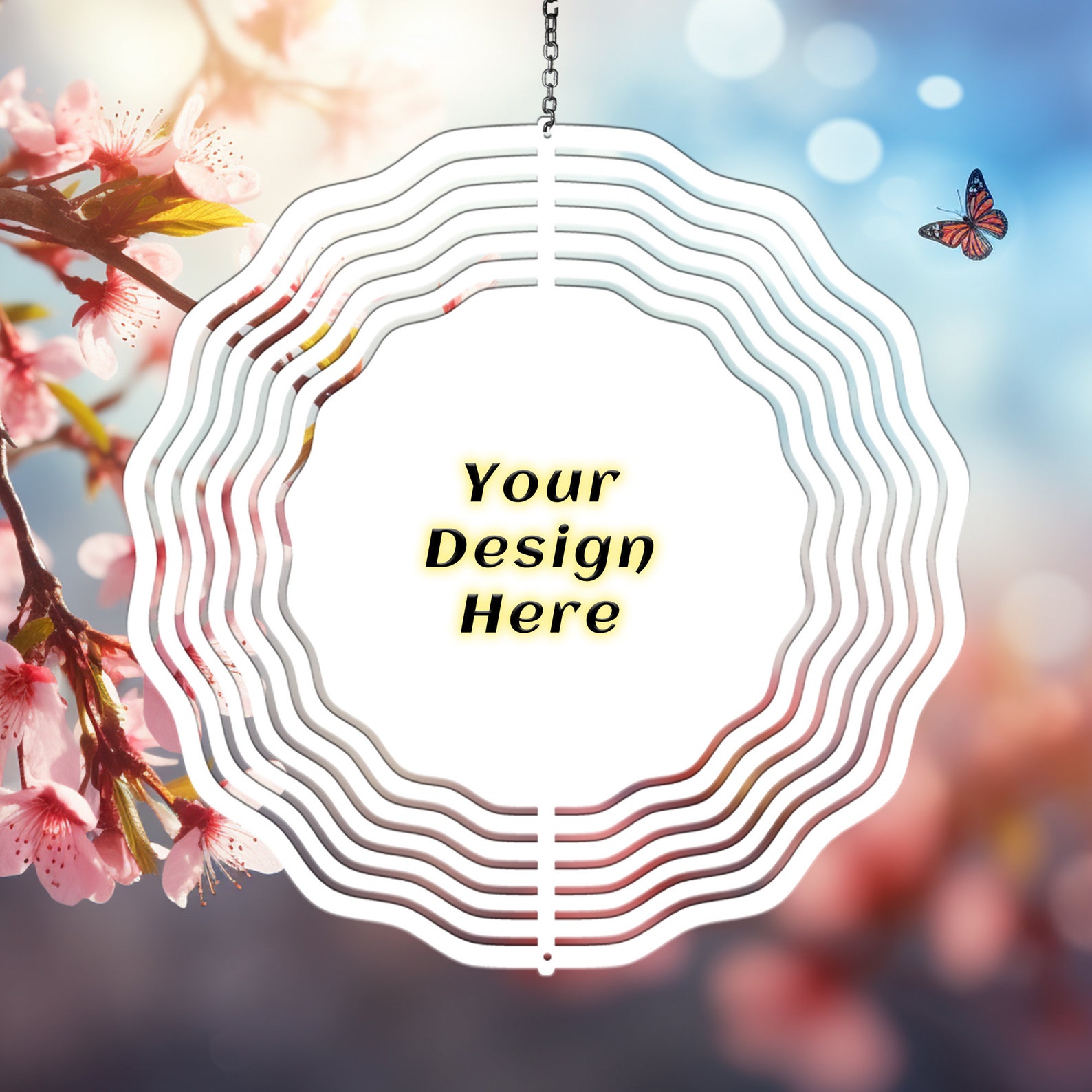 Set of Four Wind Spinner Mockup Template Bundle, Four Seaons Spring ...