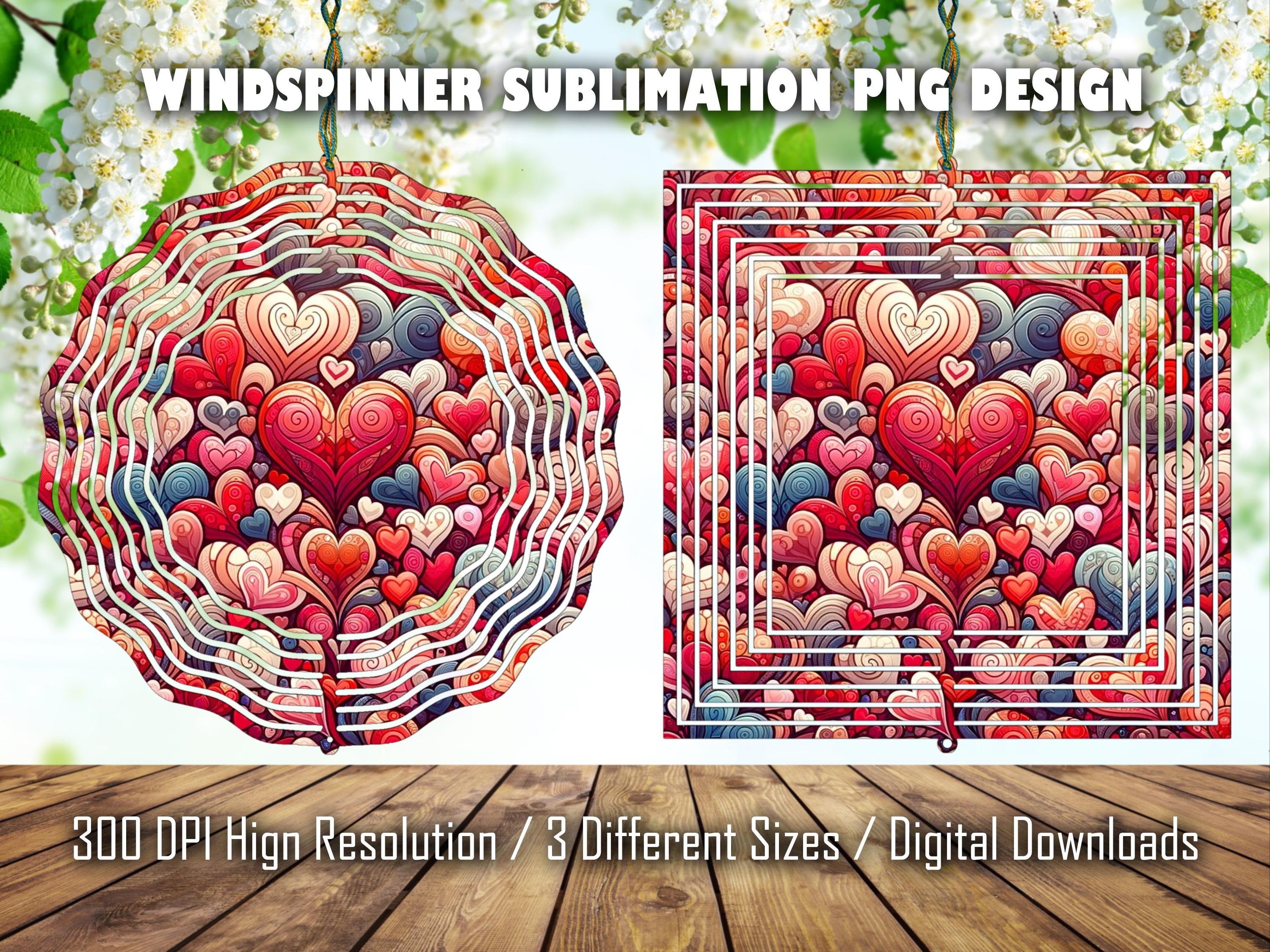 Love Everywhere Wind Spinner Sublimation Designs Png, House and Garden ...