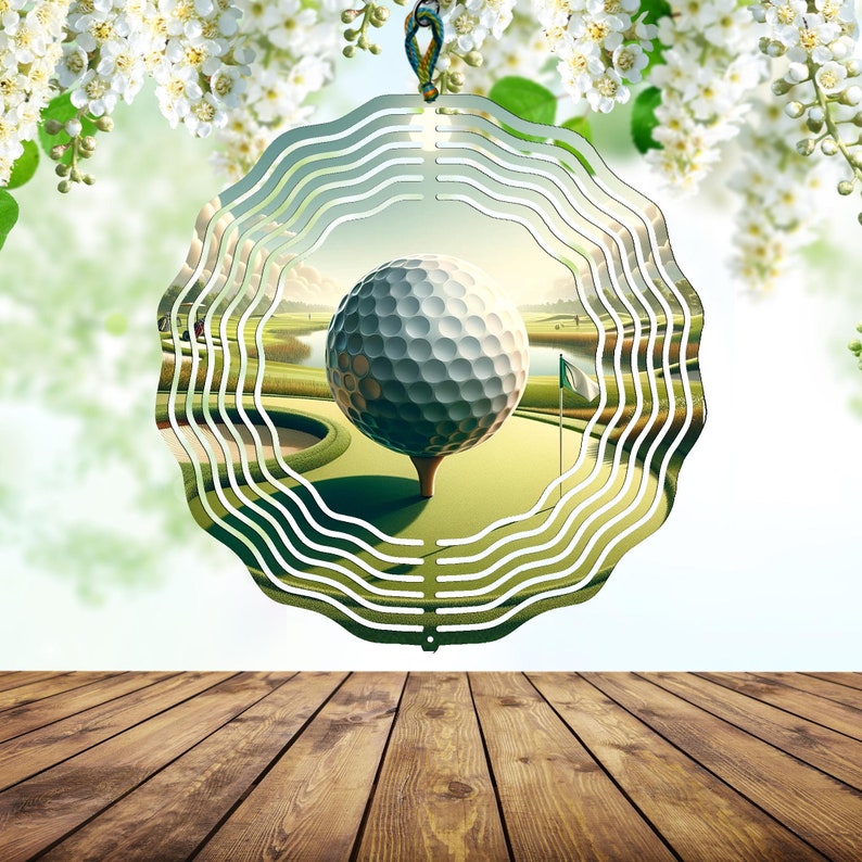 Golf Day Wind Spinner Sublimation Designs Png, House and Garden Decor ...