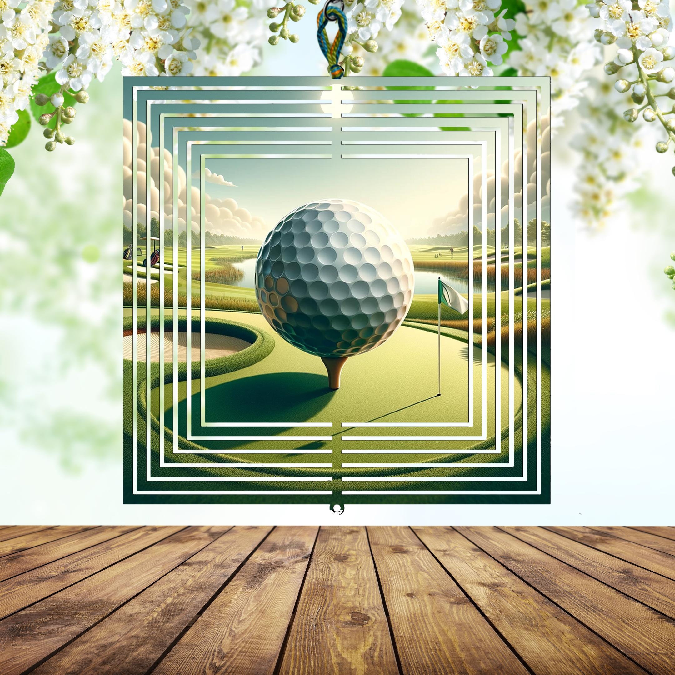 Golf Day Wind Spinner Sublimation Designs Png, House and Garden Decor ...