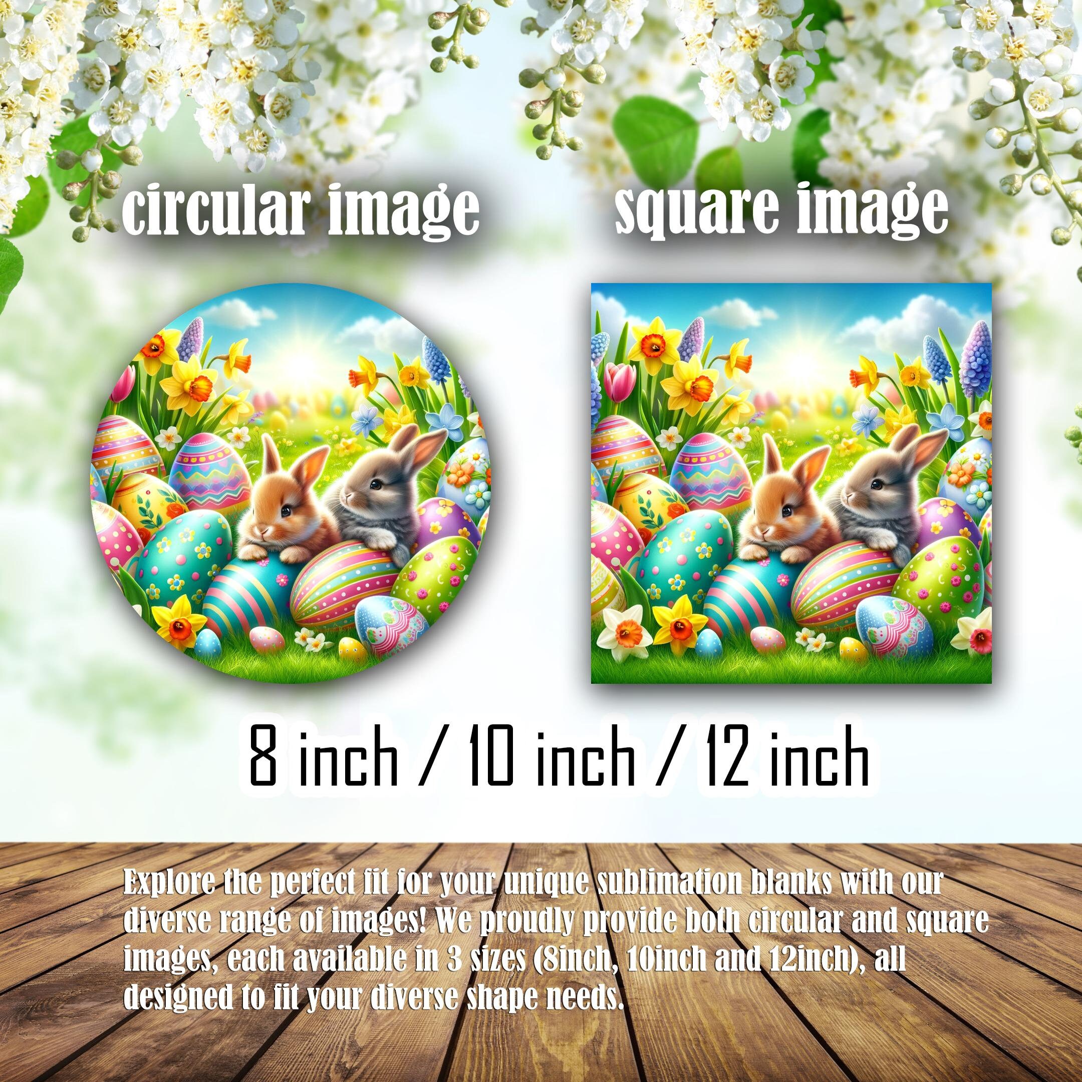 Happy Easter Wind Spinner Sublimation Designs Png, House and Garden ...