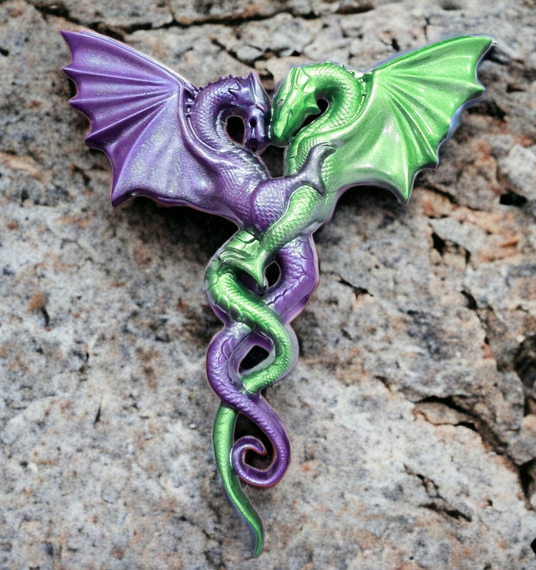 Custom Intertwined Dragon Wall Plaque - Etsy