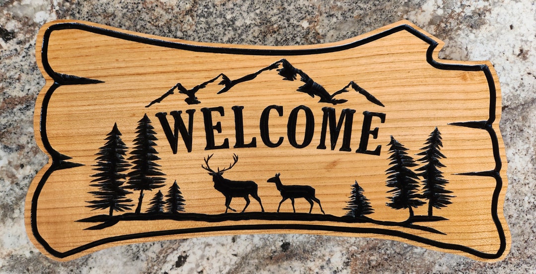 Elk Welcome Sign - Etsy