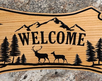 Elk Welcome Sign - Etsy