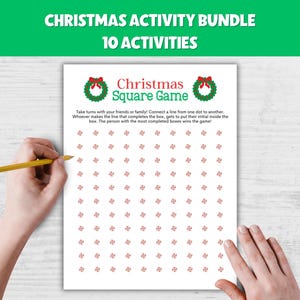 10 Christmas Game Bundle Printables, Kid & Family Friendly Activities ...