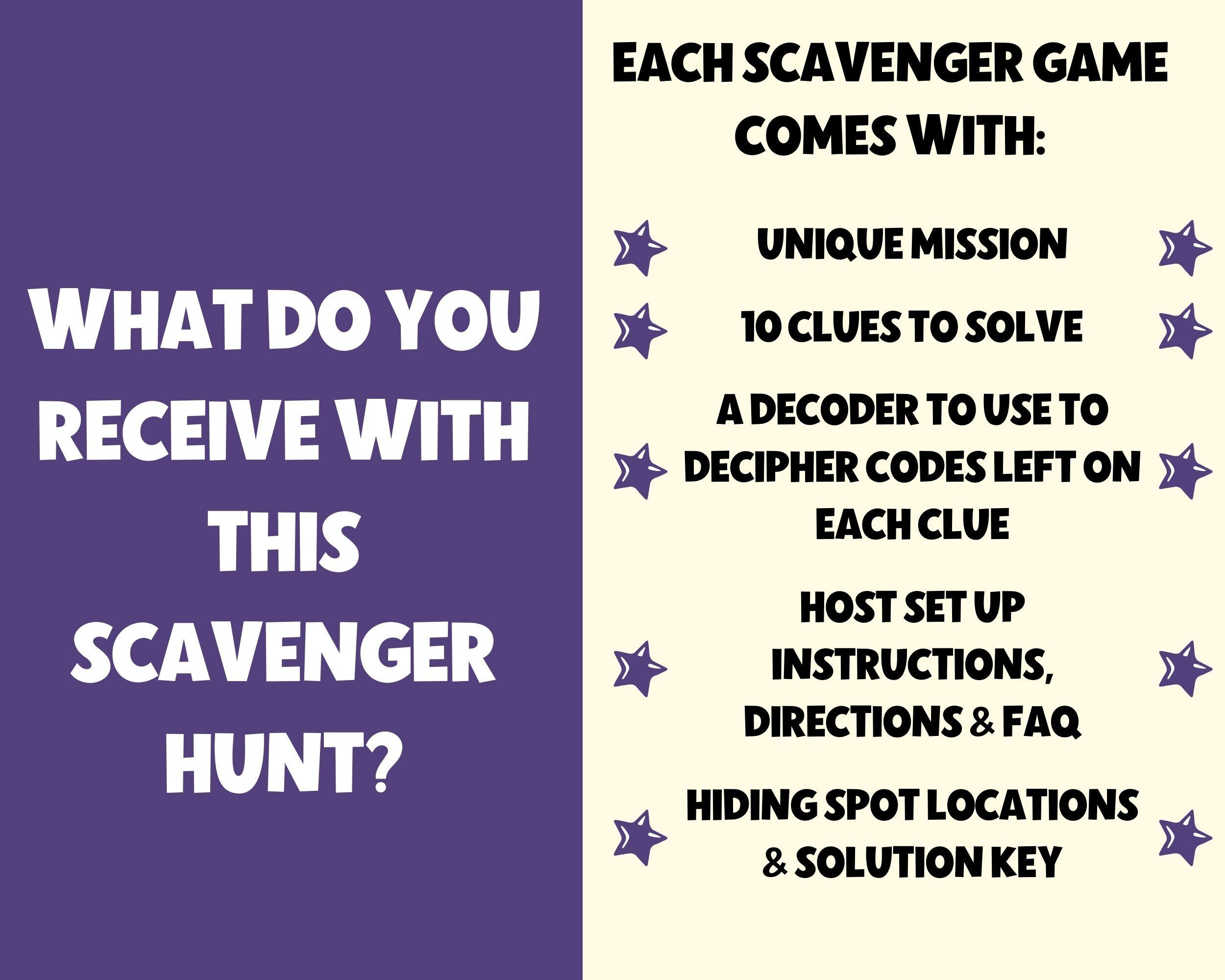 Scavenger Hunt for Kids, Indoor Treasure Hunt Game, Home Holiday ...