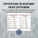 Christmas Scavenger Hunt Printable - Christmas Scavenger Hunt for Kids ...