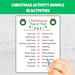 10 Christmas Game Bundle Printables, Kid & Family Friendly Activities ...