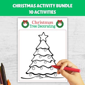 10 Christmas Game Bundle Printables, Kid & Family Friendly Activities ...
