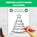 10 Christmas Game Bundle Printables, Kid & Family Friendly Activities ...