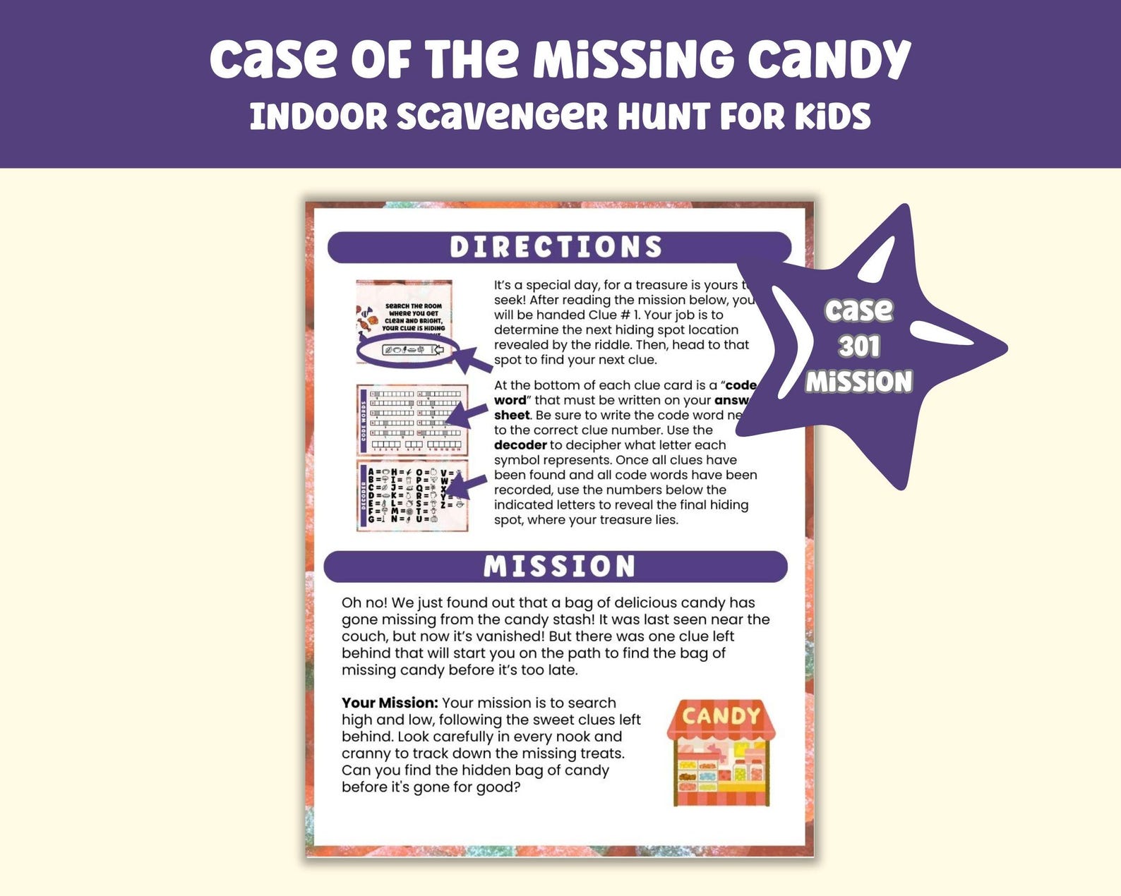 Scavenger Hunt for Kids, Indoor Treasure Hunt Game, Home Holiday ...