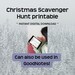 Christmas Scavenger Hunt Printable - Christmas Scavenger Hunt for Kids ...