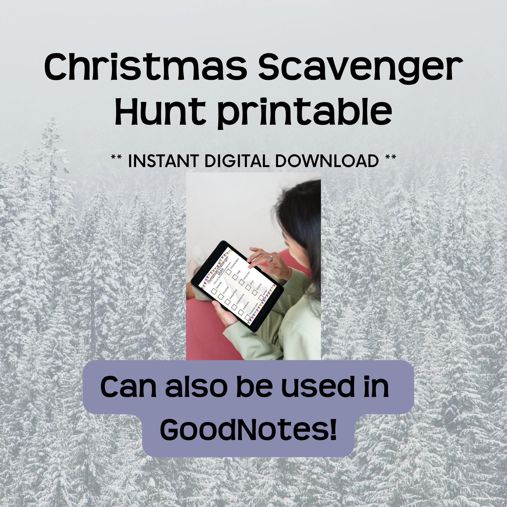 Christmas Scavenger Hunt Printable - Christmas Scavenger Hunt for Kids ...