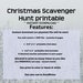 Christmas Scavenger Hunt Printable - Christmas Scavenger Hunt for Kids ...