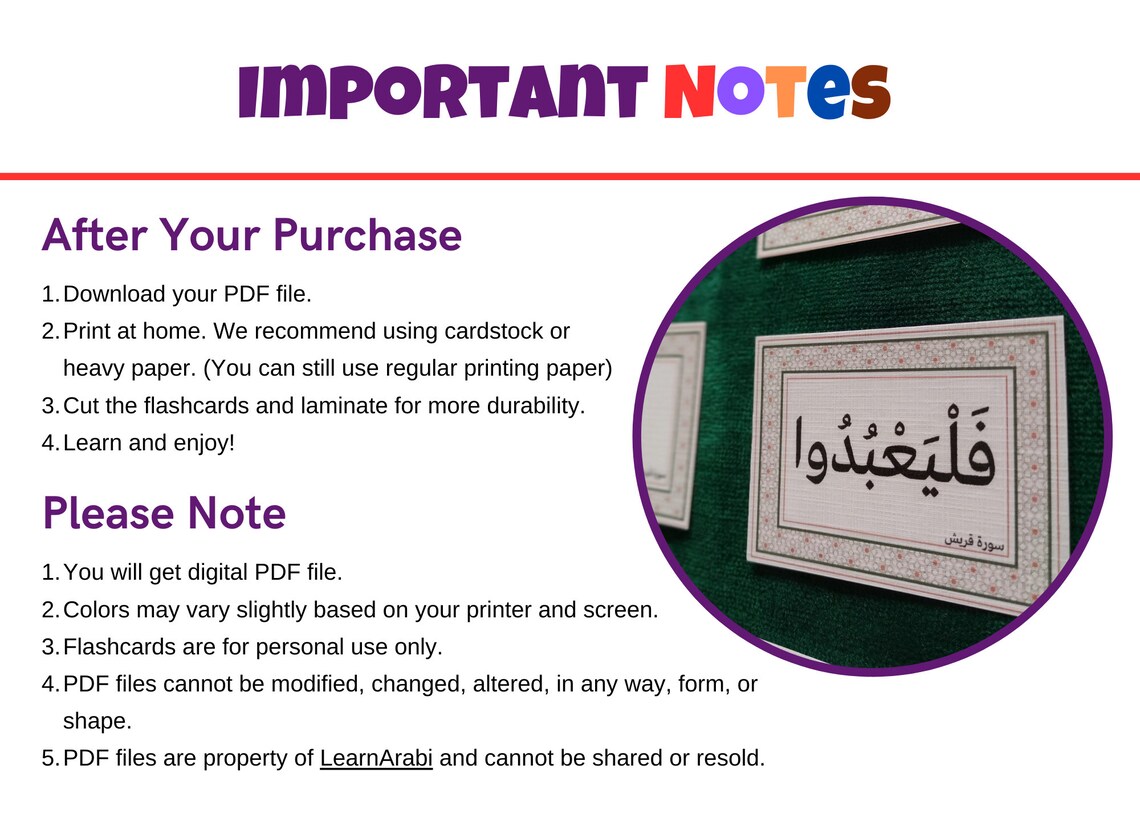 99 Names of Allah Flashcards With Translation & Examples From Quran and ...